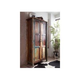 Schrank Altholz 90x45x180 mehrfarbig lackiert FABLE #12