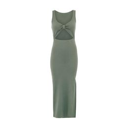 LSCN by LASCANA Kleid Damen Größe 38 khaki Winterkleid