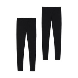 Schiesser Leggings 'Luxury' female Black size 4XL