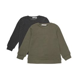 Minymo Pullover Jungen Gr&ouml;&szlig;e 104 anthrazit / gr&uuml;n