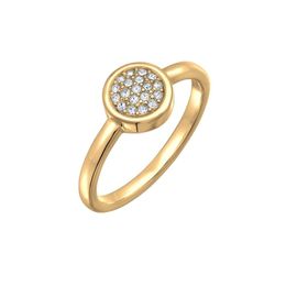 Elli Ring Damen Gr&ouml;&szlig;e 52 gold / transparent