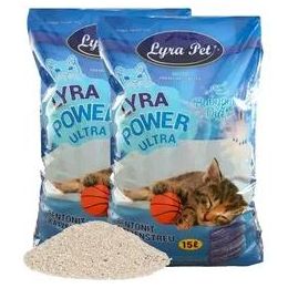 2 x 15 Liter LYRA PET® Lyra Power® ULTRA excellent Katzenstreu