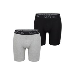 Phil & Co. Berlin Boxer shorts ' Long Boxer ' male Black size L