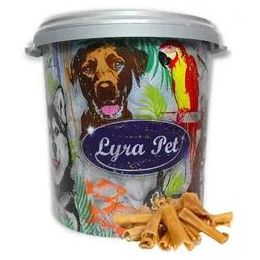 5 kg LYRA PET® Rinderkopfhaut Abschnitte 1 - 7 cm in 30 L Tonne