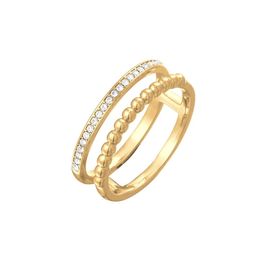 Elli Ring Damen Gr&ouml;&szlig;e 52 gold / transparent
