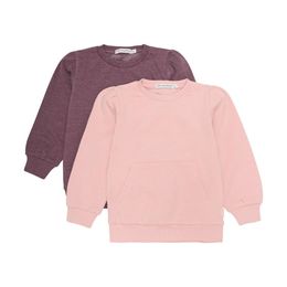 Minymo Pullover M&auml;dchen Gr&ouml;&szlig;e 128 lila / rosa
