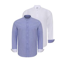 Dandalo Button Up Shirt male Blue, White size L