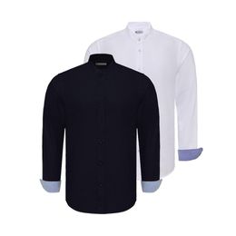 Dandalo Button Up Shirt male Black, White size L