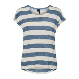 V&eacute;ro Moda VERO MODA Shirt 'VMWide' Damen Gr&ouml;&szlig;e S taubenblau / wei&szlig;