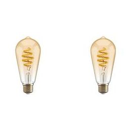 Hombli Filament Bulb CCT E27 ST64-Amber 2er-Set