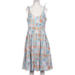 Hell Bunny Damen Kleid, blau, Gr. 38