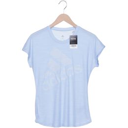 Adidas Damen T-Shirt, blau, Gr. 38