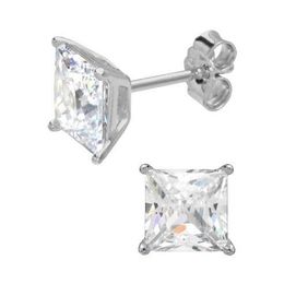 Firetti Damen Paar Ohrstecker "Schmuck Geschenk Silber 925 Ohrschmuck Glitzerohrstecker ICE CUBE", Silber 925 (Sterlingsilber), silber, Silber 925