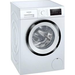 B (A bis G) Siemens Waschmaschine "WM14N123" Waschmaschinen schwarz-weiß (weiß, schwarz) Frontlader
