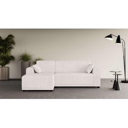 Ecksofa Home Affaire "TAMMO", beige (creme), B:233cm H:80cm T:162cm, 100% Polyester, Sofas, Ecksofa, L-Form