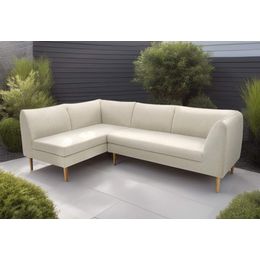 Sofa-Eckelement DOMO collection "Filho, individuell erweiterbar", beige (sand), B:159cm H:81cm T:82cm, 88% Olefin, 12% Polyethylene, Polsterelemente, Polsterm&ouml;bel f&uuml;r Terrasse, Garten und Balkon, speziell f&uuml;r Outdoor