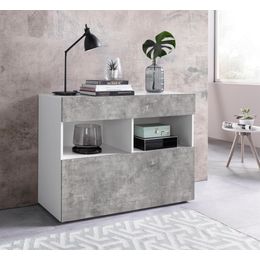 Sideboard Inosign "Sorano" Sideboards weiß (weiß matt, beton, optik) Sideboards Breite 111 cm