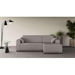 Ecksofa Home Affaire "TAMMO", grau (taupe), B:233cm H:80cm T:162cm, 100% Polyester, Sofas, Ecksofa, L-Form