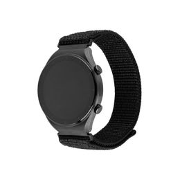 FIXED Nylon Strap for Smartwatch Universal 20 mm Black