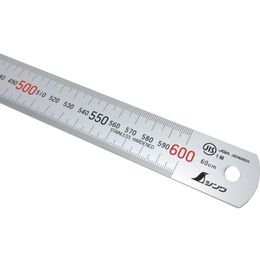 Famex Shinwa 13137 Edelstahllineal 60 cm &ndash; mit Pick-Up