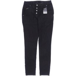 Opus Damen Jeans, schwarz, Gr. 34