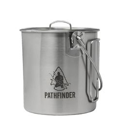 Edelstahl Bush Pot mit Deckel 0.95 Liter