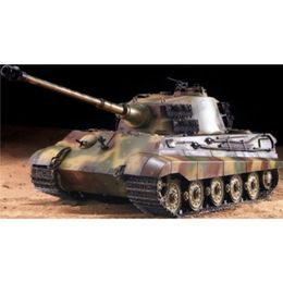 TPFLiving RC-Panzer Deutscher Königstiger 7.0 Upgrade mit Henschelturm - RC Panzer - Ferngesteuertes Panzerfahrzeug - Kampffahrzeug - Abschussfunktion