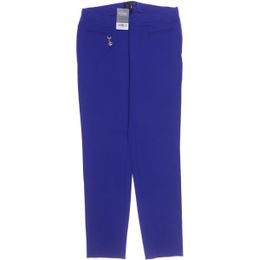 Pompoos Damen Stoffhose, blau, Gr. 42