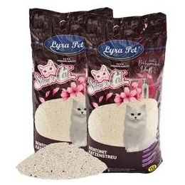 2 x 15 Liter LYRA PET SilverCat Katzenstreu mit Babypuderduft