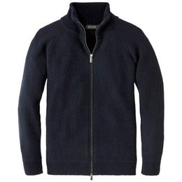 Seldom Herren-Strickjacke Zip S Dunkelblau