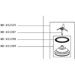 SEB - Ersatzteil - Messer + Dichtung - - moulinex