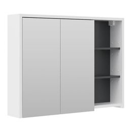 VICCO - Bad Spiegelschrank Viola, Weiß/Anthrazit, 100 x 75 cm