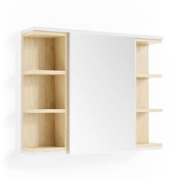 VICCO - Bad Spiegelschrank Aquis, Weiß, 79.6 x 64 cm