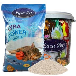 LYRA PET - 15 Liter ® Lyra Power ultra excellent Katzenstreu in 30 l Tonne