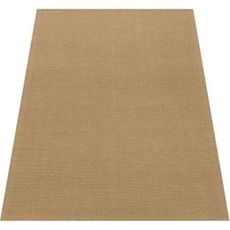 Paco Home - Teppich Wohnzimmer Jute Naturfaser Boho Melierte Optik Handgemacht Braun Beige 80x150 cm