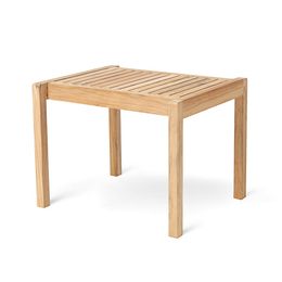 Carl Hansen - AH911 Outdoor Beistelltisch, 59.5 x 48.5 cm, Teak unbehandelt