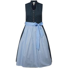 Ulla Popken Kleid Damen Größe 48 azur / dunkelblau Winterkleid