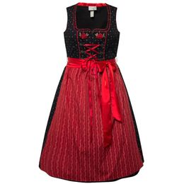 Ulla Popken Kleid Damen Gr&ouml;&szlig;e 46 rot / schwarz Winterkleid