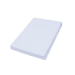 Hahn-Haustextilien Spannbetttuch Elastan-Jersey f&uuml;r Topper - Hellgrau - 100 x 200 cm Mischgewebe