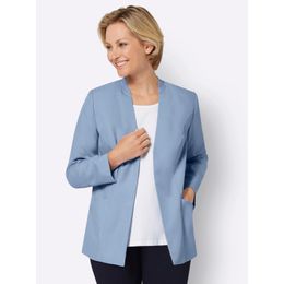 WITT Damen Blazer in weicher Qualit&auml;t, bleu, Gr&ouml;&szlig;e 48