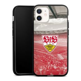 DeinDesign iPhone 12 mini Handy Silikon H&uuml;lle Case schwarz Handyh&uuml;lle Stadium Vfb Stuttgart Official Licensed Product