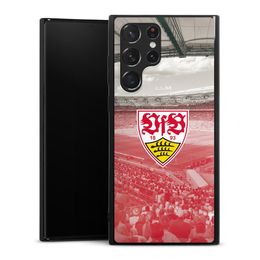 DeinDesign Galaxy S22 Ultra Handy Silikon H&uuml;lle Case schwarz Handyh&uuml;lle Stadium Vfb Stuttgart Official Licensed Product