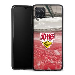 DeinDesign Galaxy A12 Handy Silikon H&uuml;lle Case schwarz Handyh&uuml;lle Official Licensed Product Vfb Stuttgart Stadium