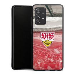 DeinDesign Galaxy A52s 5G Handy Premium Silikon H&uuml;lle Handyh&uuml;lle schwarz Case Vfb Stuttgart Stadium Official Licensed Product Silikon Premium Case