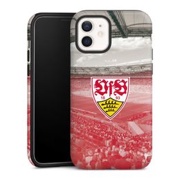 DeinDesign iPhone 12 mini Handy Panzer Handyh&uuml;lle robuste Outdoor H&uuml;lle Schutzh&uuml;lle matt Official Licensed Product Vfb Stuttgart Stadium Tough Case