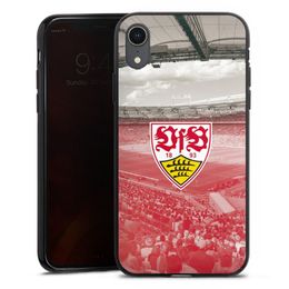DeinDesign iPhone Xr Handy Silikon H&uuml;lle Case schwarz Handyh&uuml;lle Stadium Vfb Stuttgart Official Licensed Product
