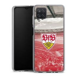 DeinDesign Galaxy A12 Handy Silikon H&uuml;lle Case transparent Handyh&uuml;lle Official Licensed Product Vfb Stuttgart Stadium Silikon Case