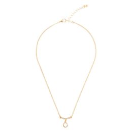 next Kette mit Anhänger Halskette mit Buchstabenanhänger (1-tlg), goldfarben, Gold Tone O