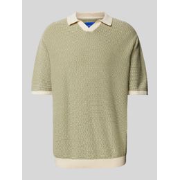 Jack & Jones Regular Fit Poloshirt mit Strukturmuster Modell 'MYKONOS'