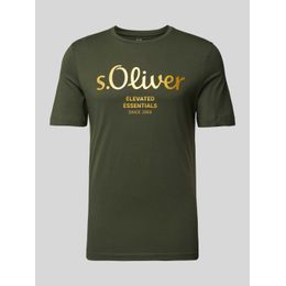 s.Oliver RED LABEL T-Shirt mit Rundhalsausschnitt